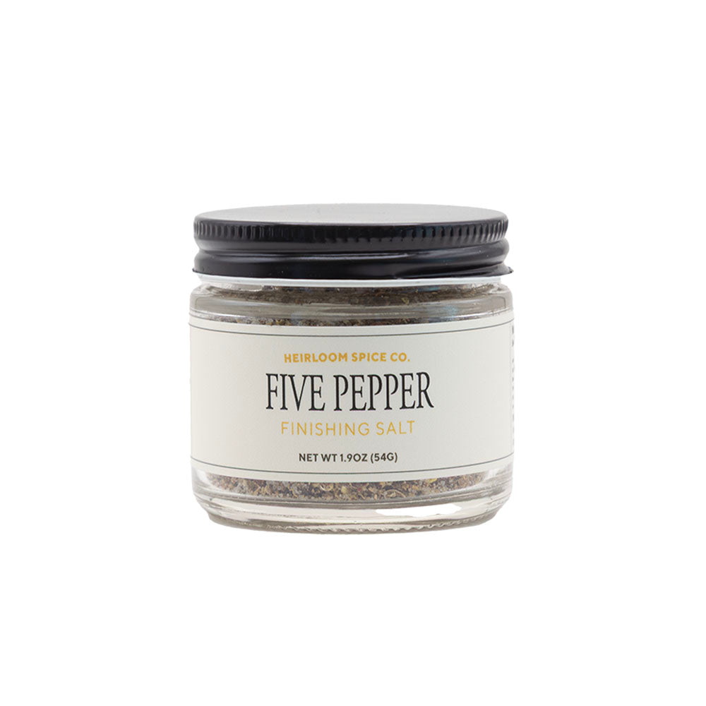 Five Pepper Finishing Salt – Heirloom Spice Company LLC